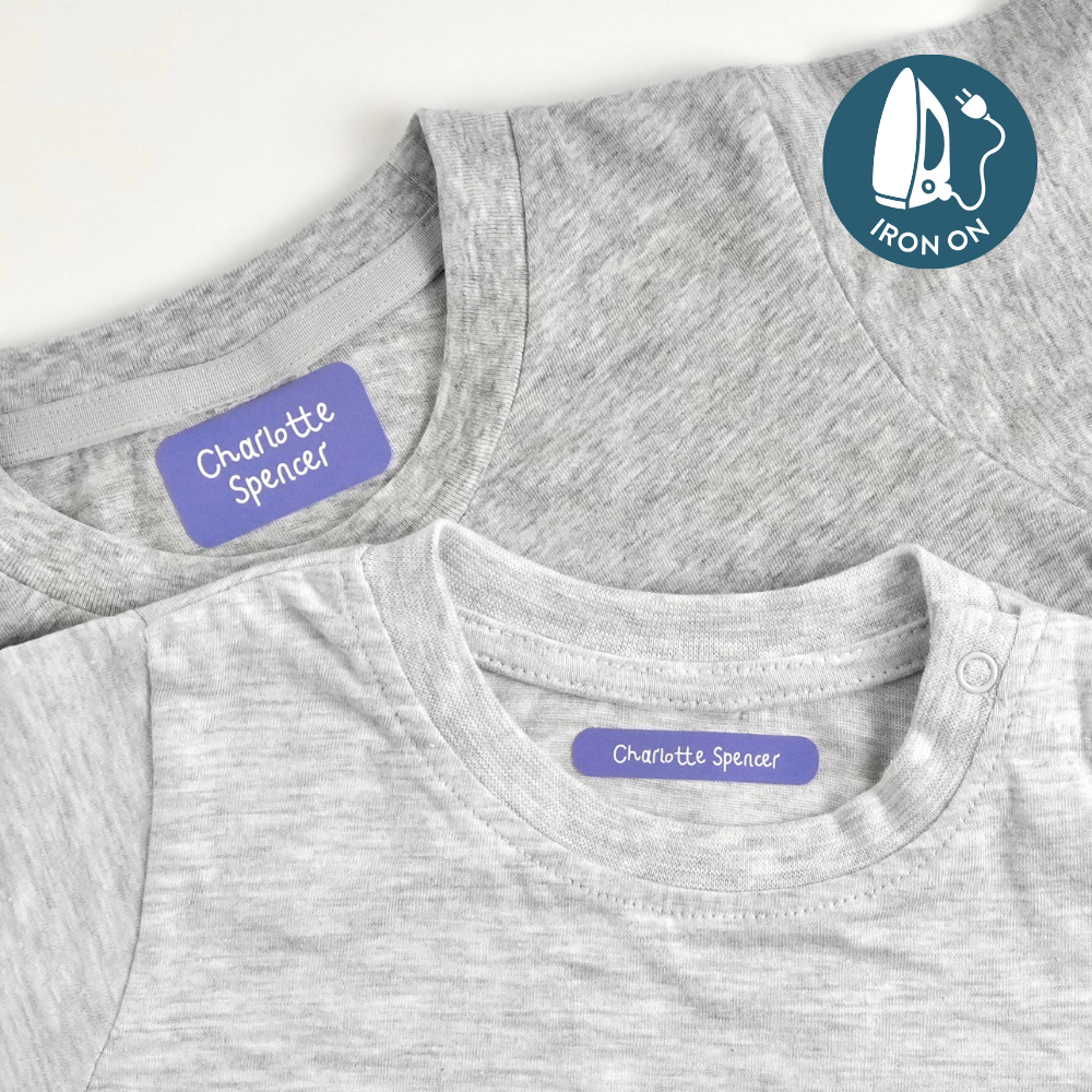 Iron On (FULL COLOUR) Name Labels – Arlo & Co