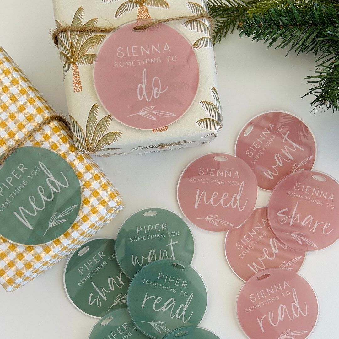 Colourful Simplicity Gift Tags - Set of 6 | Arlo & Co