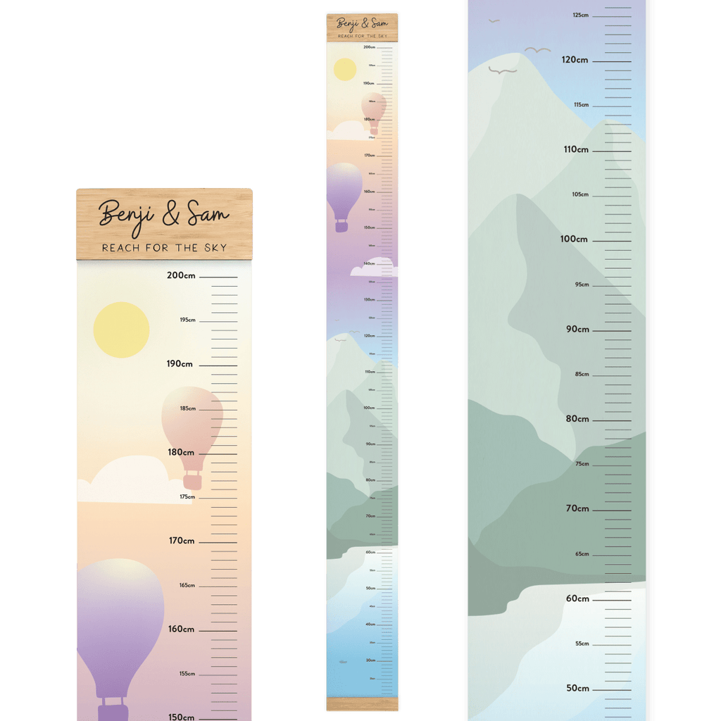 Personalised Height Chart - Balloons Colourful – Arlo & Co