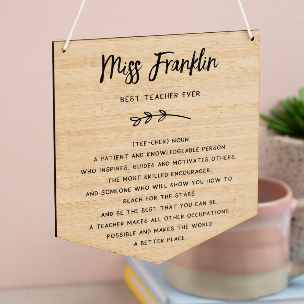 Teacher Definition Plaque – Arlo & Co