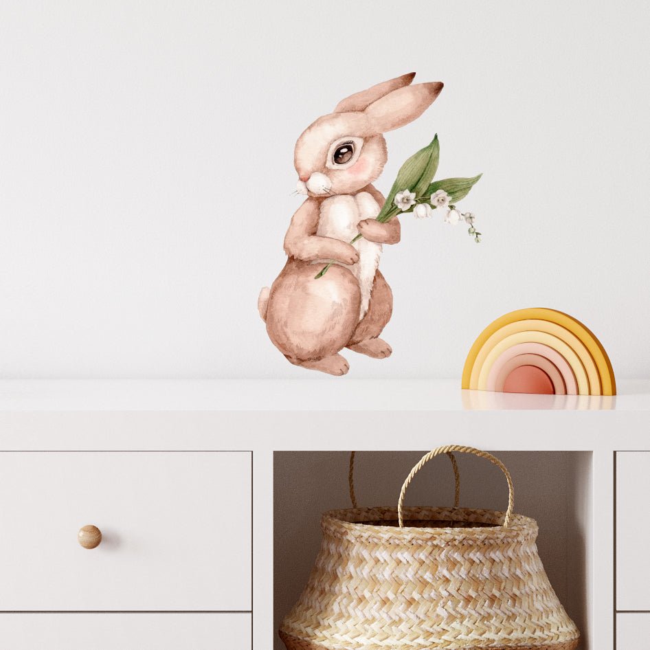 Easter Bunny Removable Wall Decal - For Nursery or Kids Bedroom – Arlo & Co
