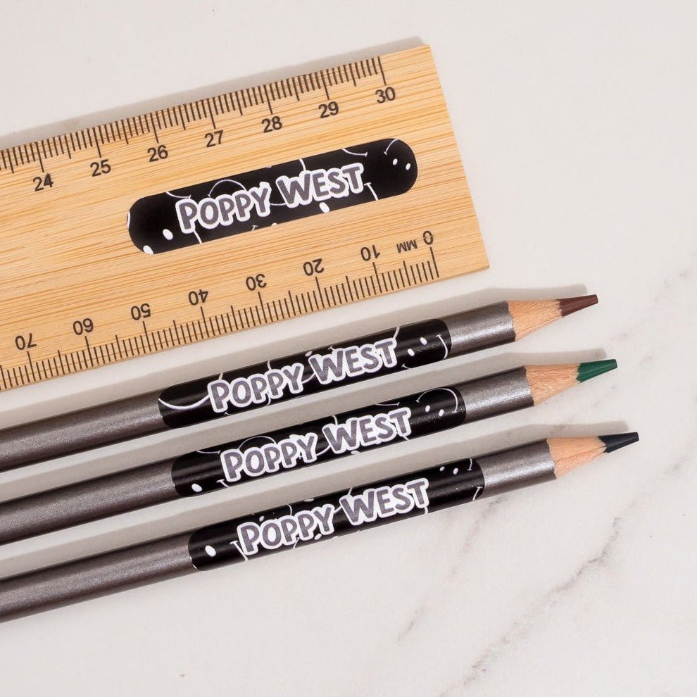 Personalised Name Labels for Pencils - Mini PATTERN Stickers | Arlo & Co