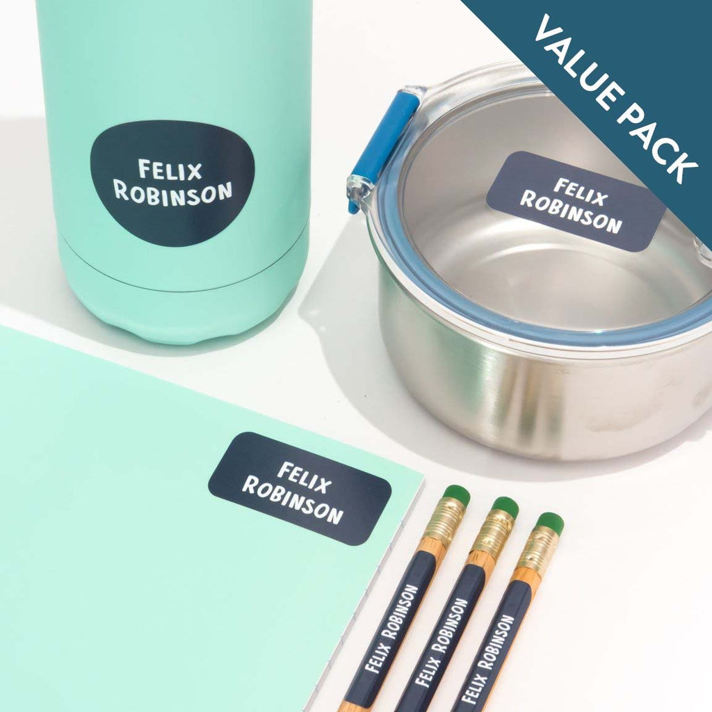 Personalised Name Labels for Kids - VALUE PACK FULL COLOUR Stickers ...