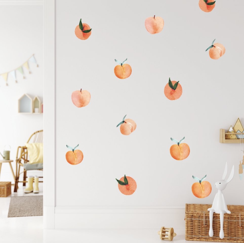 Peaches Wall Decal Set for Kids Bedroom – Arlo & Co