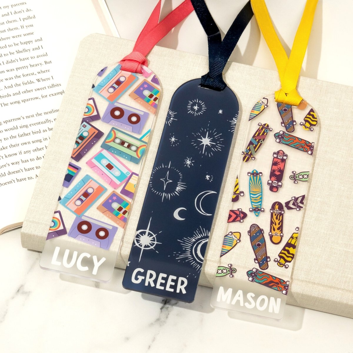 Personalised Acrylic Bookmark | Arlo & Co